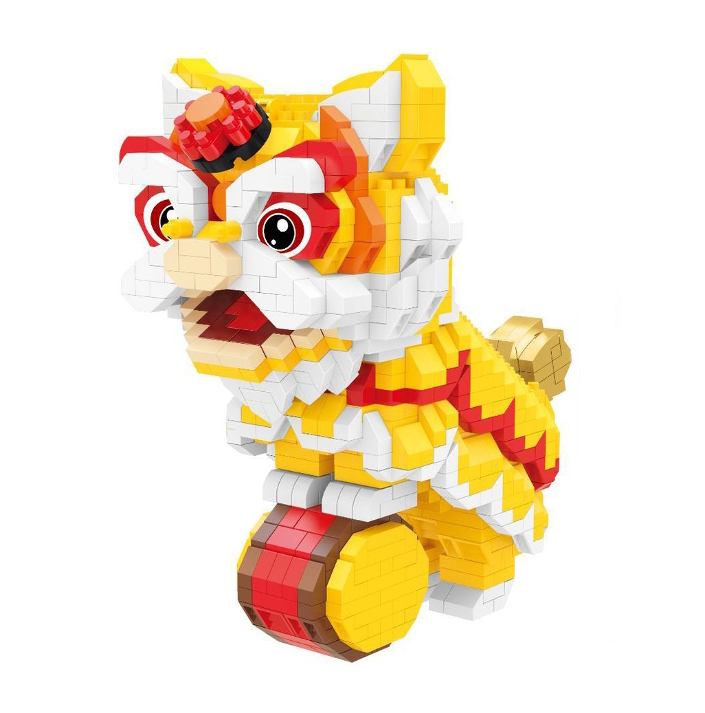 Lion Dance – Balancing on a ball – Yellow | 35Easy DIY